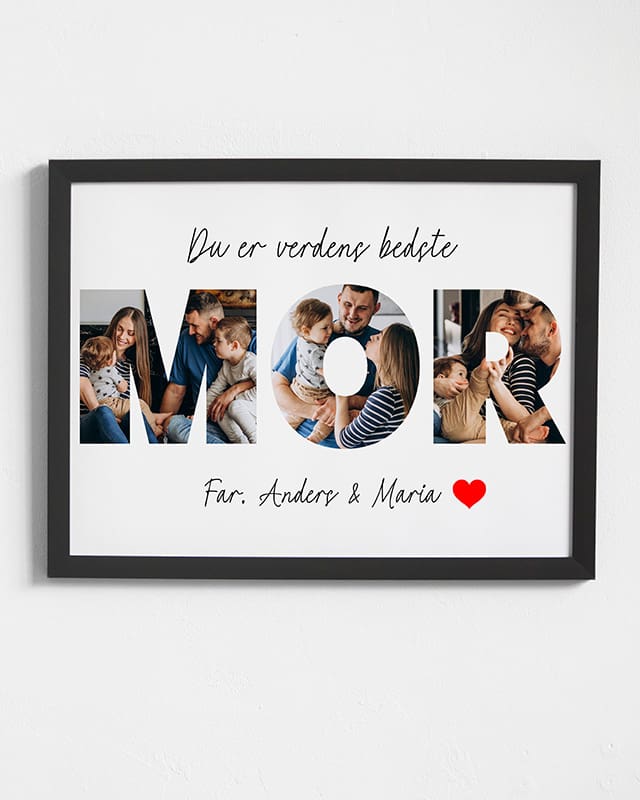 Gave Til Mor & Far – Billede Med Personlig Tekst #1